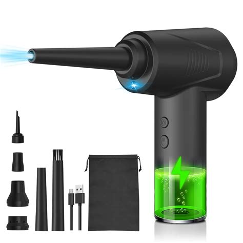 무선 공기 송풍기 압축 공기 먼지털이 컴퓨터 키보드 Pc 자동차 청소 4500mah Usb 충전 휴대용 전기 먼지 제거
