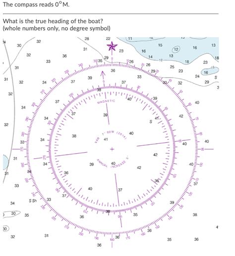 Solved The Compass Reads 74° M What Is The True Heading Of