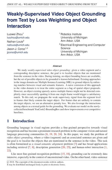 Pdf Weakly Supervised Video Object Grounding From Text By Et Al 19
