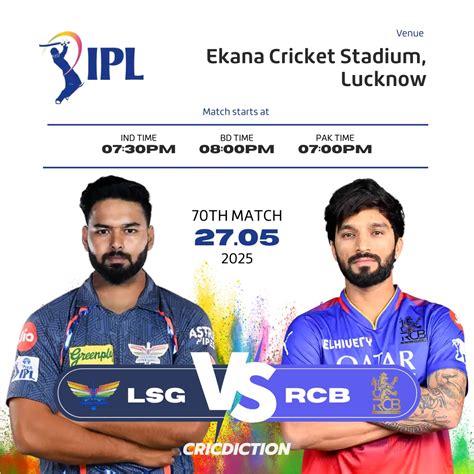 Match Preview Lucknow Super Giants Vs Royal Challengers Bengaluru