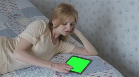 Beautiful Girl Using Tablet Pc With Pre Stock Video Pond5