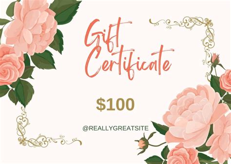 Page 4 Free Custom Printable Birthday T Certificate Templates Canva