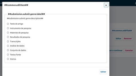 OJS 3 3 0 7 Falha durante submissão de artigos tradução OJS SEER