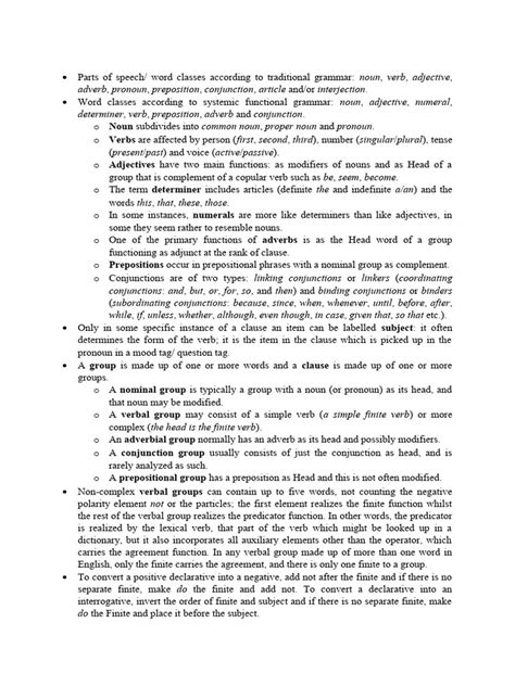 Functional Linguistics Pdf Verb Part Of Speech