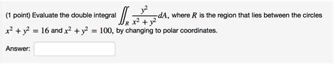 Solved Evaluate The Double Integral Double Integralr