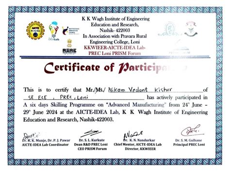 vedant nikam on linkedin certification learning skillsdevelopment advancedmanufacturing…
