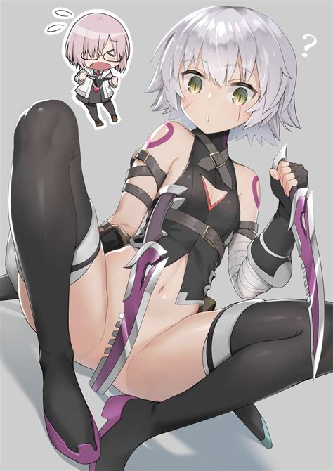 Mash Kyrielight And Jack The Ripper Fate And 1 More Drawn By