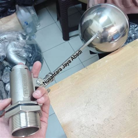 Floating Valve Pelampung Tangki Otomatis Stainless 304 Drat 1 1 2