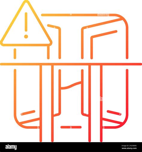 Window Guards On All Windows Gradient Linear Vector Icon Stock Vector