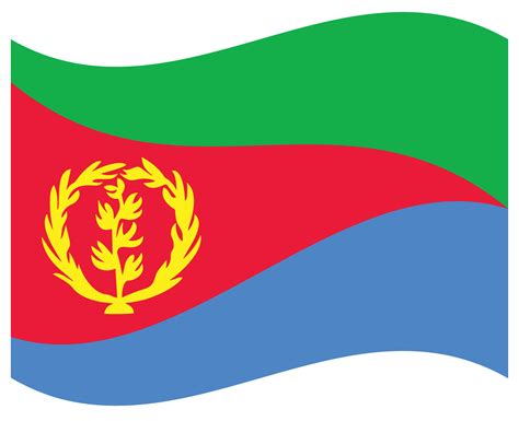 National Flag Of Eritrea Flat Color Icon 16833389 Vector Art At Vecteezy