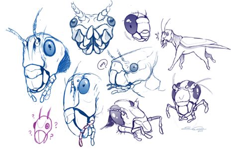 Bug Face By Eychanchan On DeviantArt Creature Design Artist Drawings