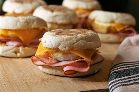 Ham Egg And Cheese Breakfast Sandwiches Recipe