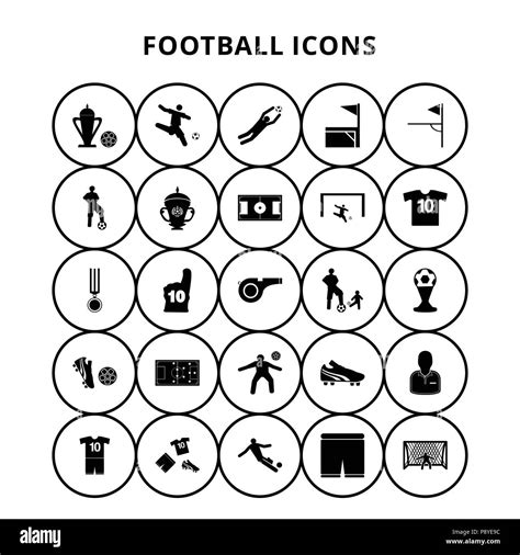 football icons for web design and application interface also useful