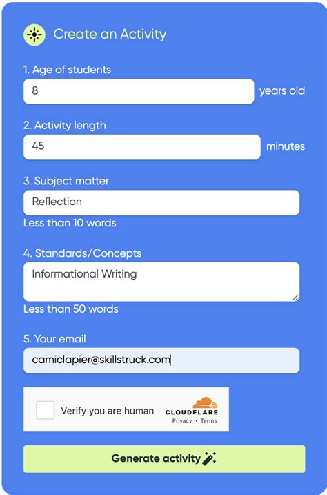 How To Build A Lesson Plan Using Our Free Learning Activity Generator