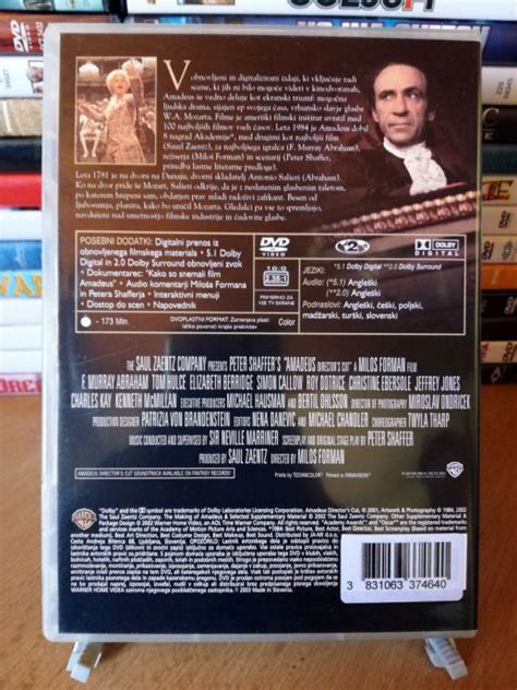 Amadeus 1984 Directors Cut Dvojna DVD Izdaja Slo Podnapisi