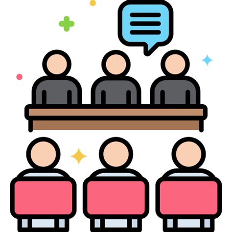 Interviewer Flaticons Lineal Color Icon