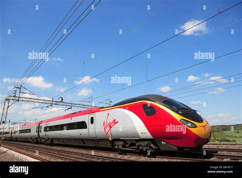 High Speed Train Virgin Trains Pendolino In United Kingdom Stock