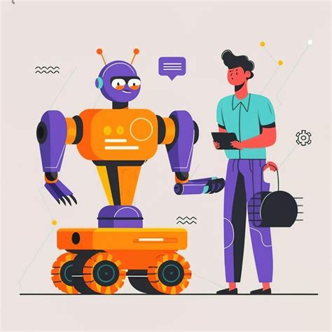 Premium Vector 2d Vector Illustration Artificial Intelligence And The