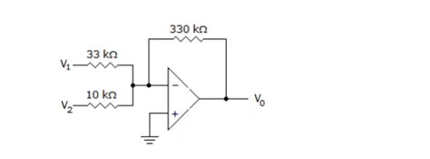 Solved Calculate The Output Voltage If V1 02 V And V2