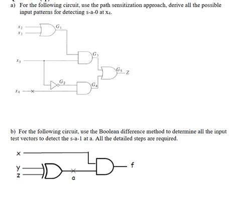 Solved A For The Following Circuit Use The Path