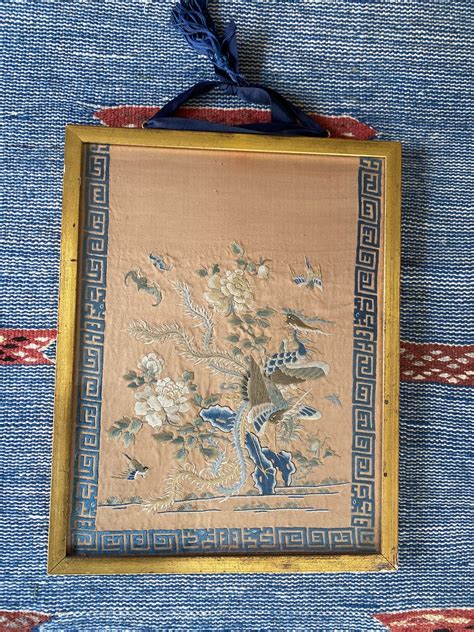 Antique Chinese Forbidden Stitch Embroidery - Etsy