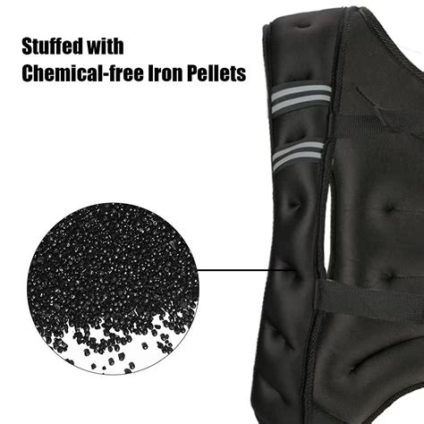 Weighted Vest With Reflective Stripe 12lb16lb20lb25lb30lb Weight