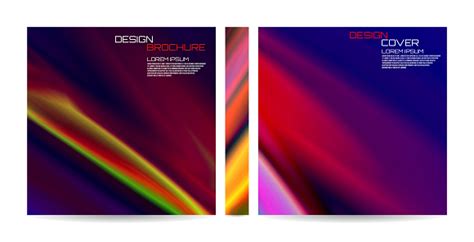 미래지향적 인 물결 모양브로셔 템플릿 잡지 포스터 책 프리젠 테이션 광고 추상 벡터 배경입니다 미래 지향적 인 디자인템플릿 텍스트 디자인 표지 가리기에 대한 스톡 벡터 아트