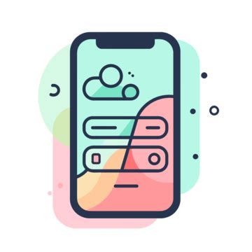 Smartphone Icon With Bubbles Vector Texting Lineal Icon Flat Icon