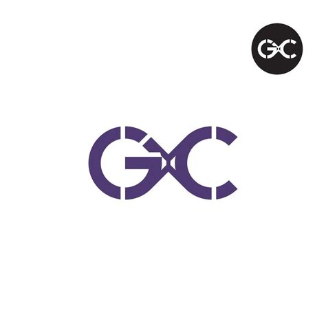 Gxc Logo Letter Monogram Design Circular 45923113 Vector Art At Vecteezy
