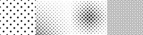 Monochrome Geometrical Pattern Collection 51774718 Vector Art At Vecteezy