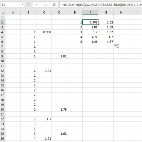 Excel Formula Or Function That Returns The Nth Value From A Dynamically
