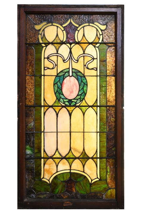 Single Slag Glass Church Window — Architectural Antiques