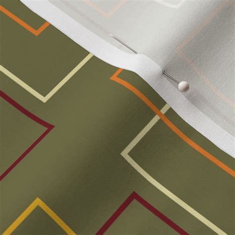 Mid Century Modern Rectangle Outlines Fabric Spoonflower