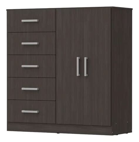 Comoda Chifonier Cajonera Melamina 5 Cajones 2 Puertas 1 20 Color