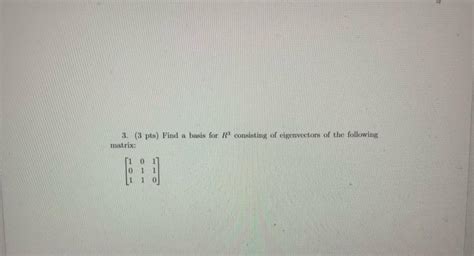 solved 3 3 pts find a busis for consisting of