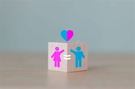 Concept Image Of Gender Equality Male And Female Symbols Are Sex Icons