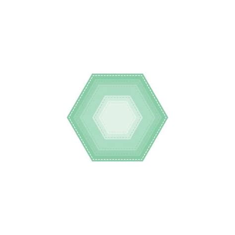 Stitched Hexagon Nesting Shape