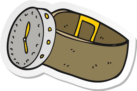 Pegatina De Un Reloj De Pulsera De Dibujos Animados 36452696 Png