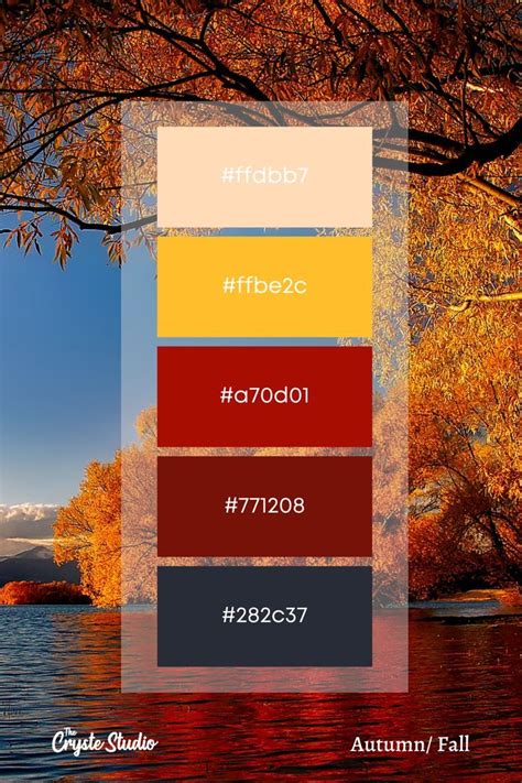 Fall Color Palette 6 9 Fall Color Palette Website Color Palette