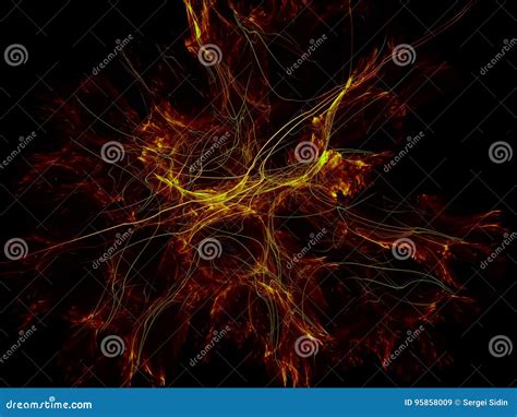 Fractal abstrato do fundo ilustração stock Ilustração de preto