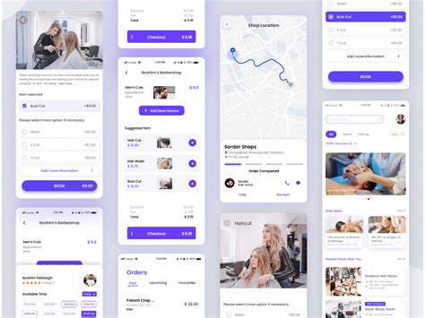 Salon App Free Figma Resource Figma Elements