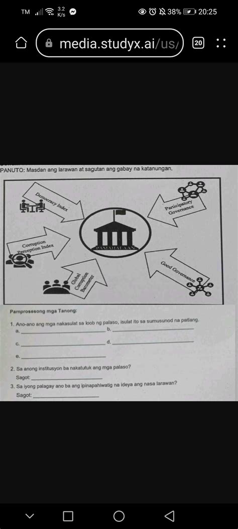 PANUTO Masdan Ang Larawan At Sagutan Ang StudyX