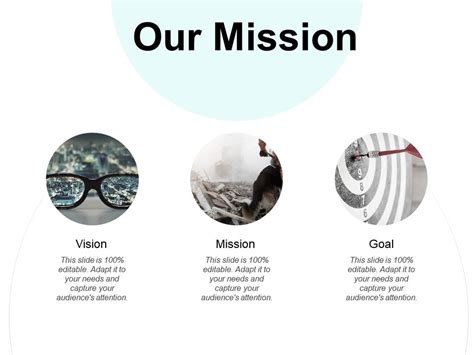 Our Mission Vision Goal K141 Ppt Powerpoint Presentation Ideas Visuals