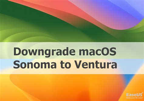 How To Downgrade Sonoma To Ventura Roll Back Os Easeus