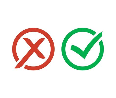 Right And Wrong Mark Logo Vector Illustration 11575251 Vector Art At