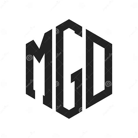 Mgd Logo Design Initial Letter Mgd Monogram Logo Using Hexagon Shape