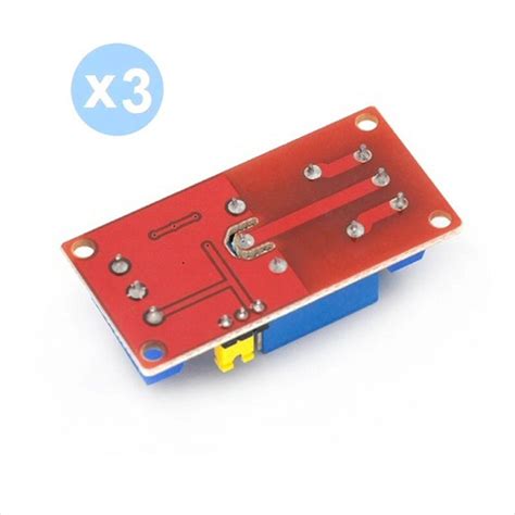 Pack 3 Modulo Relay 5v 1 Canal Trigger Alto Y Bajo Arduino Cuotas