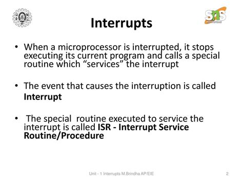 Unit 1 Interrupts Mbrindha Apeie Ppt Download