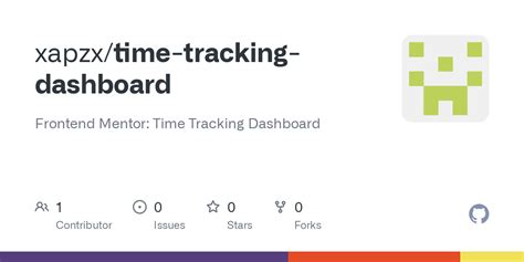 GitHub Xapzx Time Tracking Dashboard Frontend Mentor Time Tracking