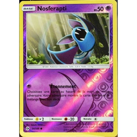 Carte Pokémon 54 149 Nosferapti 50 PV REVERSE SM1 Soleil et Lune